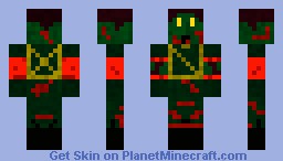 Nazi zombie[brain exposed] Minecraft Skin