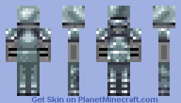 platinum stone knight Minecraft Skin