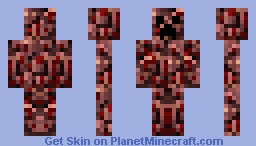 Netherrack Creeper Minecraft Skin