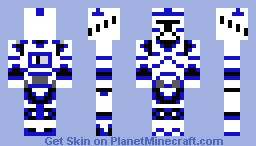 Blue Clone Stormtrooper Minecraft Skin