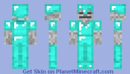 skeleton with diamond armor Minecraft Skin