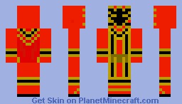 Red Mystic Force Power Ranger Minecraft Skin
