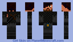 Knight in black armour Minecraft Skin
