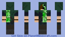 Half Creeper - Half Wood Elf Minecraft Skin