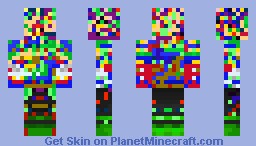 Multi-Colored Man Minecraft Skin