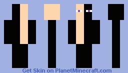 Half enderman Half human Minecraft Skin