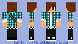 Justin Bieber With diamond Pickaxe Minecraft Skin