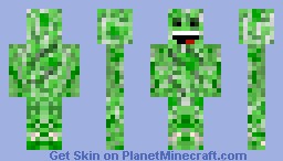 Smiling creeper Minecraft Skin