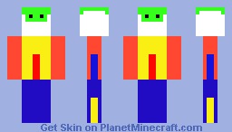 Multi colour Minecraft Skin