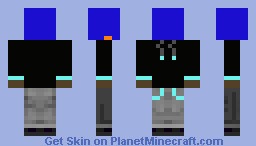 man light blue Minecraft Skin