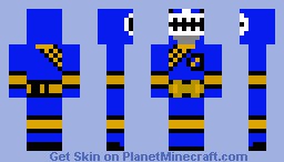 Blue Wild Force Power Ranger Minecraft Skin