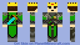blue nether king Minecraft Skin