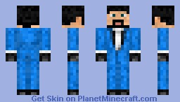 guy in blue tux Minecraft Skin