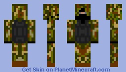 Ghillie Suit Sniper Minecraft Skin