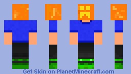 pumpkin head (Halloween skin) Minecraft Skin