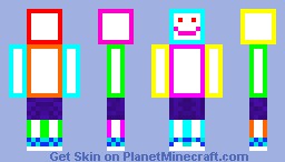 Rainbow guy Minecraft Skin