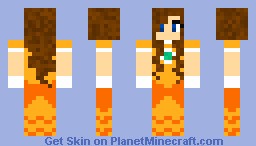 Princess Daisy (With Long hair) Minecraft Skin