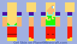Neon Girl Minecraft Skin