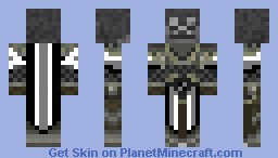 Skeletal Shadow Knight Minecraft Skin