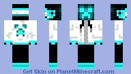 Cool Techno Creeper Minecraft Skin
