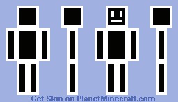 Black retro guy Minecraft Skin
