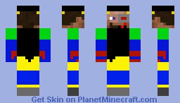 half man half robot Minecraft Skin