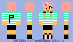 Candy Cane Girl Minecraft Skin
