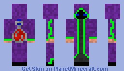 Purple Mage Minecraft Skin