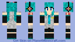 Vocaloid - Hatsune Miku Minecraft Skin