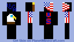 Patriotic American Minecraft Skin