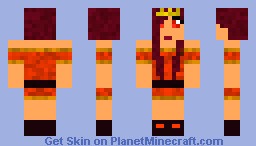 Princess of the Nether World Minecraft Skin