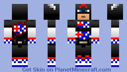 Captain Australia Minecraft Skin