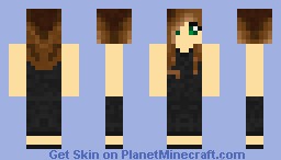 Black Prom Dress Girl Minecraft Skin