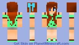 ERMERGERD MER FIRST SKIN (Mint girl) Minecraft Skin
