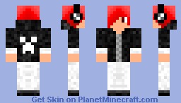 Crimson red haired boy! Minecraft Skin