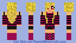 Striped Girl Minecraft Skin
