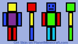 Block Man. Minecraft Skin