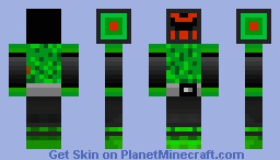 Green Super Soldier Minecraft Skin