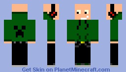 creeper hoodie Minecraft Skin