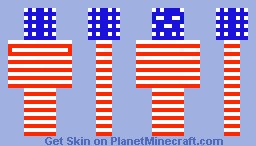 My personal 4th of July skin :D Minecraft Skin