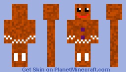 GingerBread Man Minecraft Skin