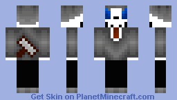 Fire Eyed Skeleton Minecraft Skin