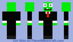 alien in a tux Minecraft Skin