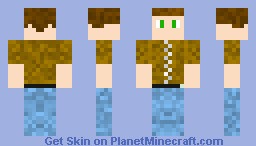 lether jacket with zip and baggy jeans Minecraft Skin