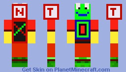 tnt guy new Minecraft Skin