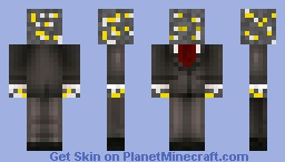 gold in a suit Minecraft Skin