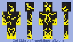 Electric Creeper Minecraft Skin