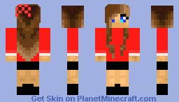Red Girl Minecraft Skin