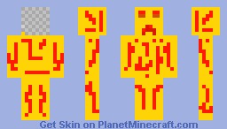 Hell creeper Minecraft Skin