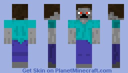 Metal Steve Minecraft Skin